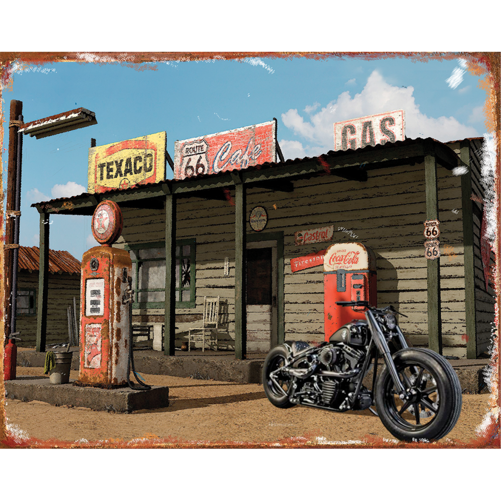 Route 66 Harley - Mainly Nostalgic