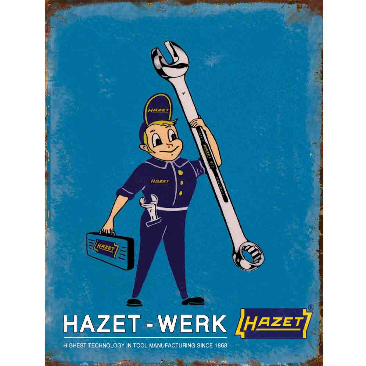 Hazet Tools Tin Sign - Mainly Nostalgic
